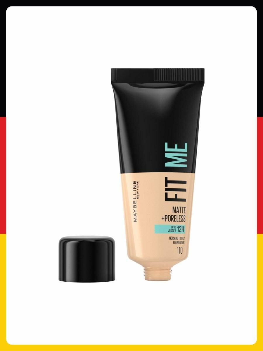 Тональный крем Maybelline New York Fit Me Matte + Poreless Foundation 110 Porcelain