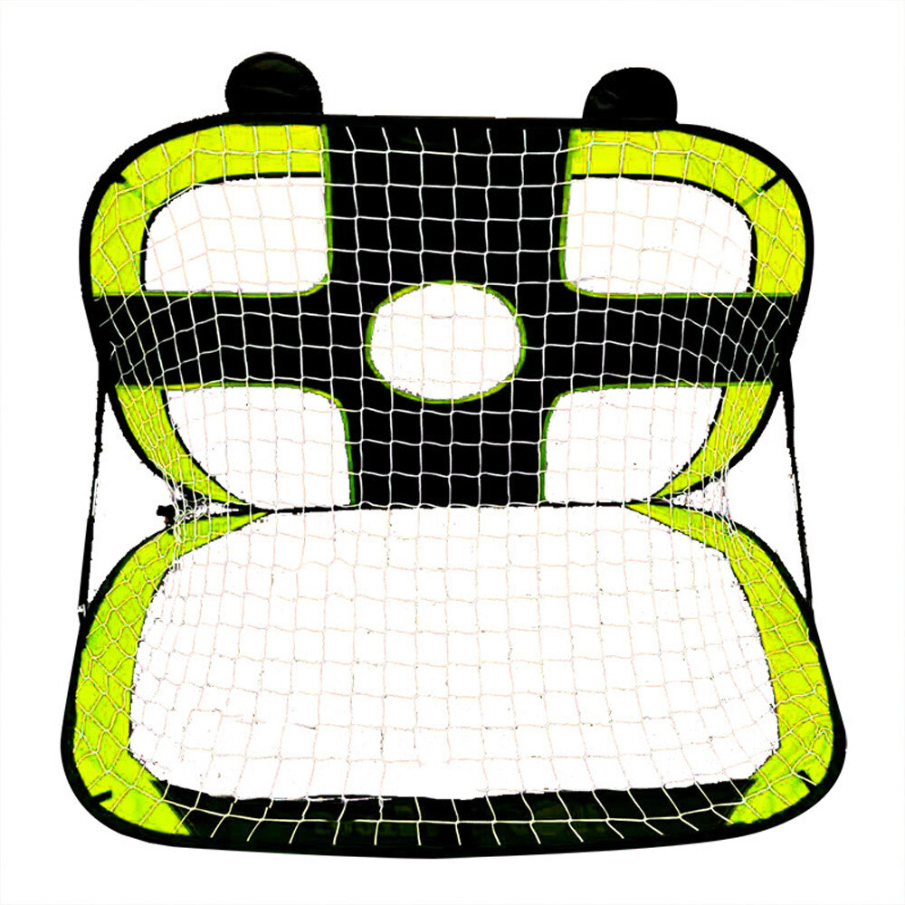 Переносной футбольный ворота для детей с зонами цели, разворачивающиеся, складывающиеся, легкие для переноски, Blue, Green, Orange, Размер 40x40x5cm, Вес 950g, Материал: Стальная проволока, ПВХ сетка, Оксфордский ткань, 1 шт. футбольные ворота, 1 шт.