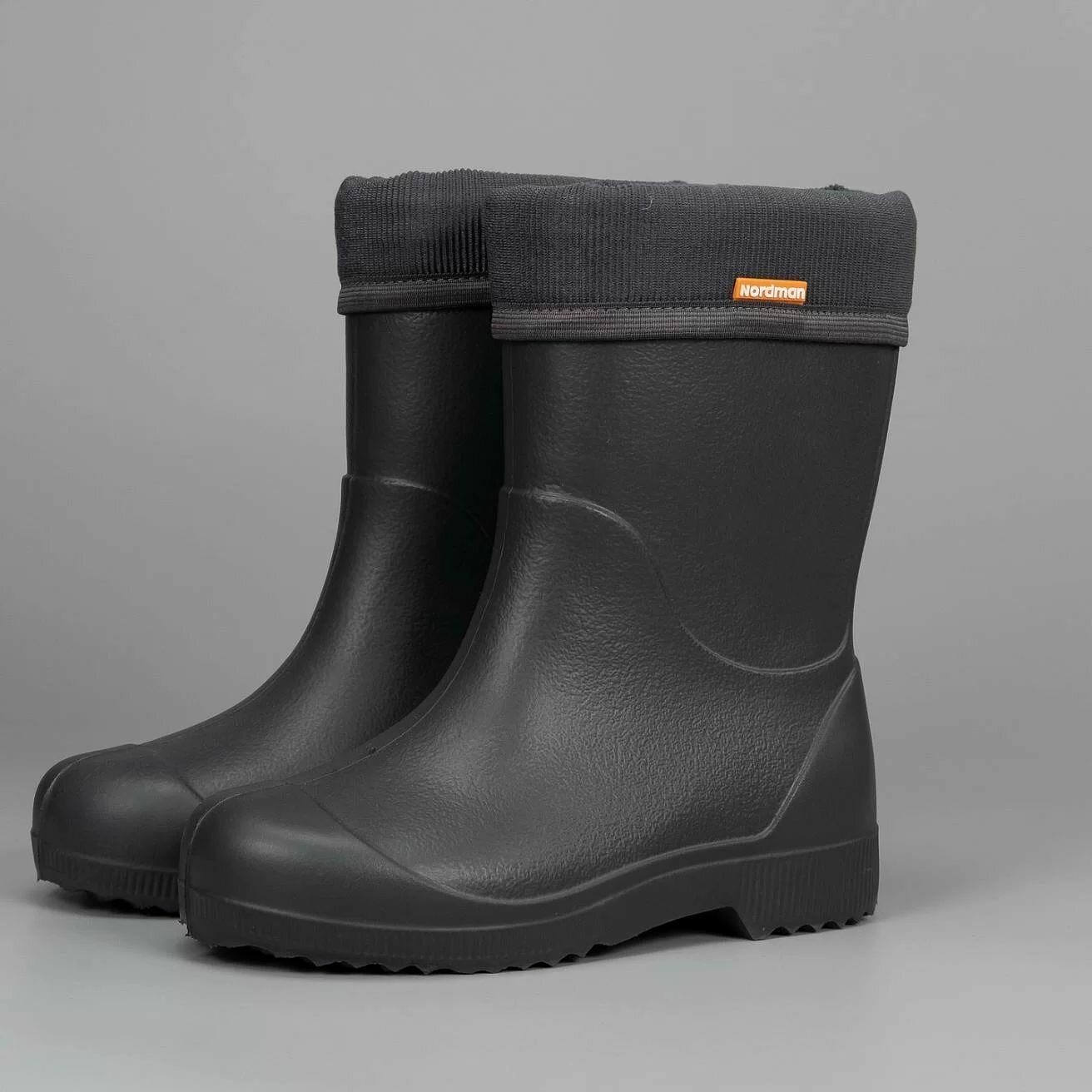 Сапоги ЭВА детские JET с манжетом вельвет серые (NORDMAN)
