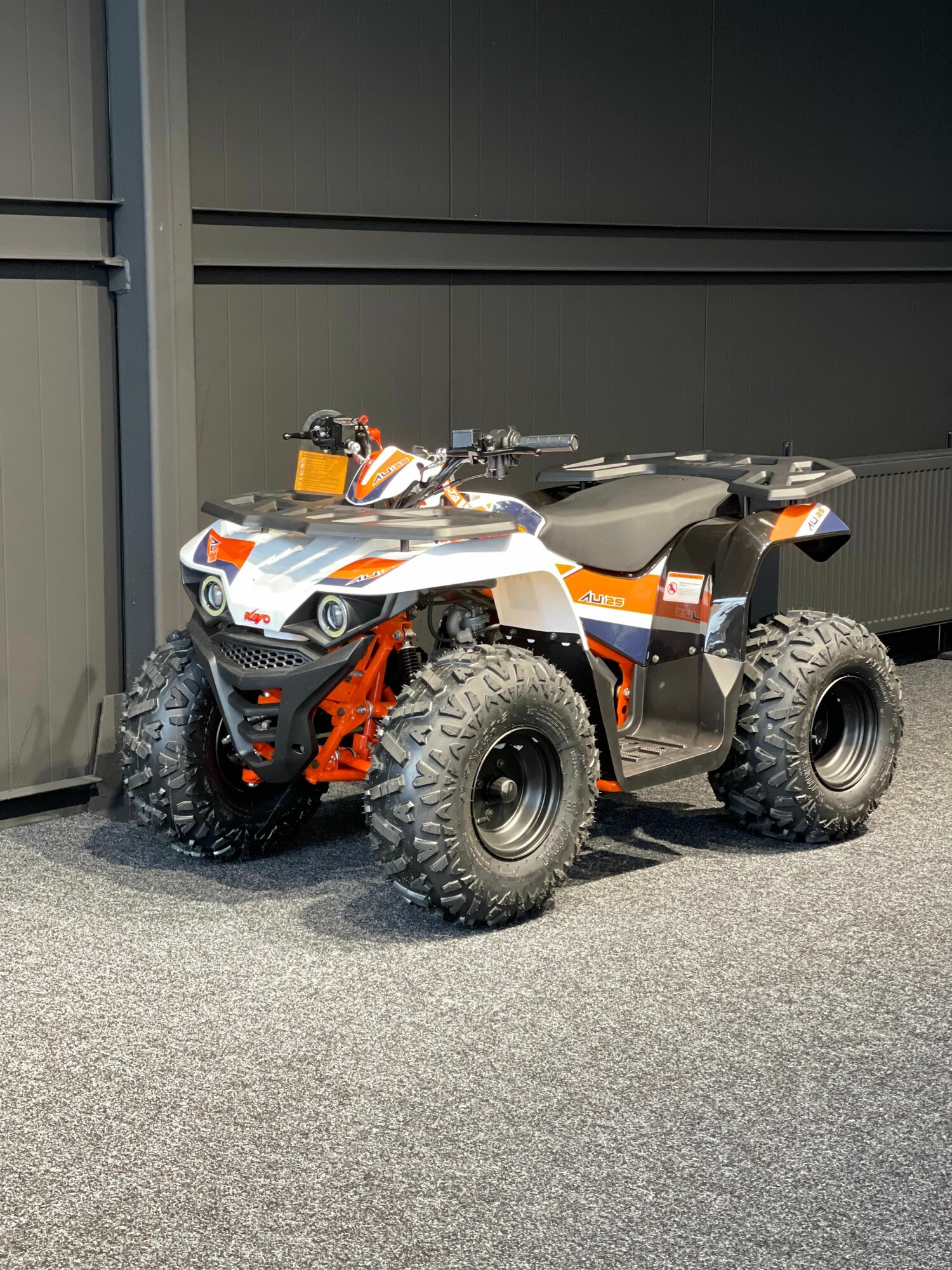 Квадроцикл (комплект для сборки) KAYO AU125_белый (с ПТС в заводской упаковке)