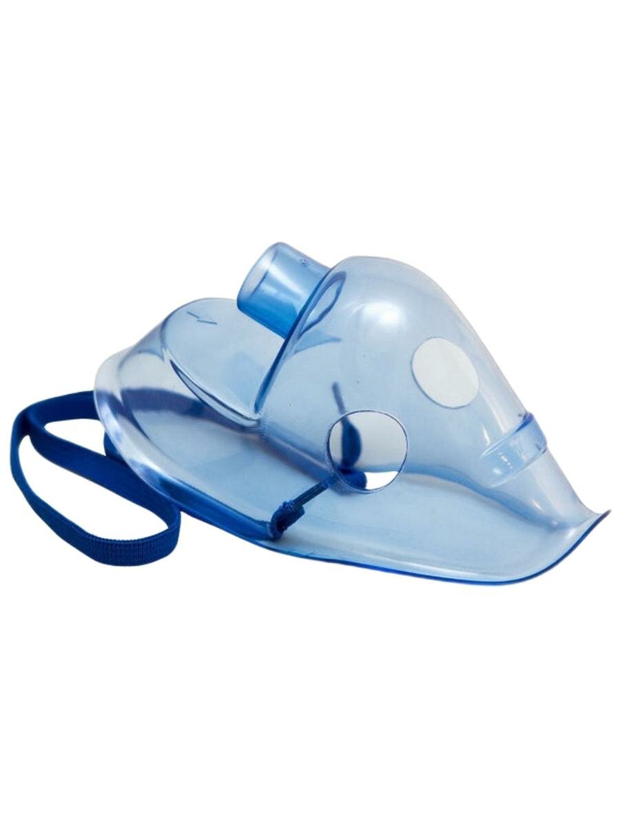 Маска ингаляционная взрослая, для компрессорных ингаляторов And CN-233/232/123, голубая