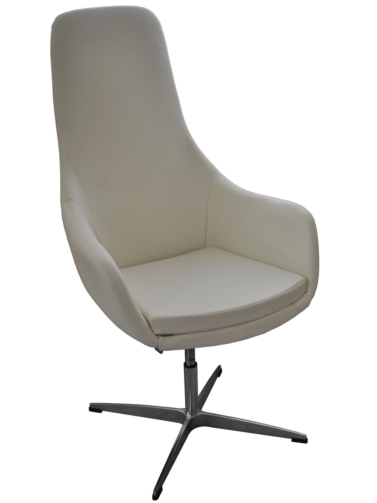 Кресло для дома и офиса Factor Квант L, обивка экокожа, цвет бежевый