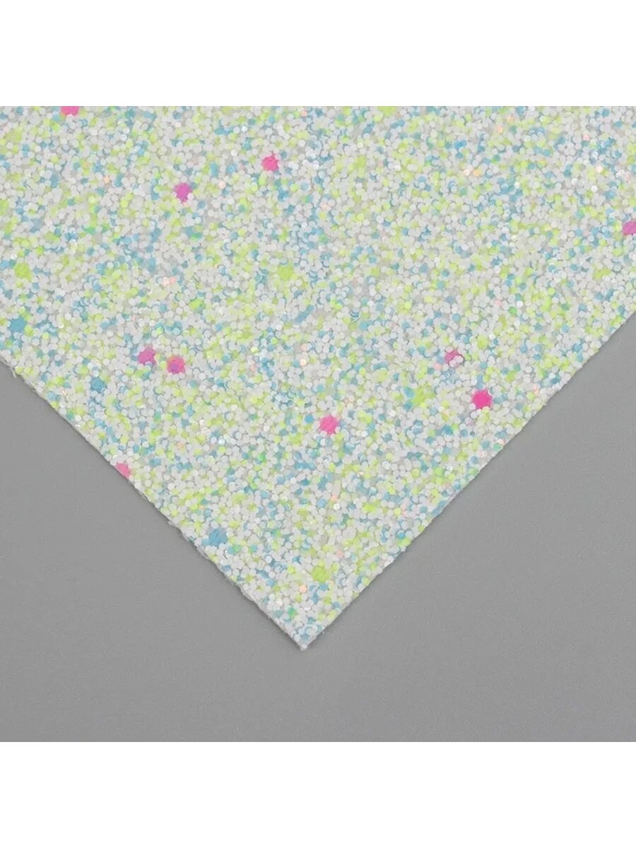 Творческий лист с блёстками ярких цветов