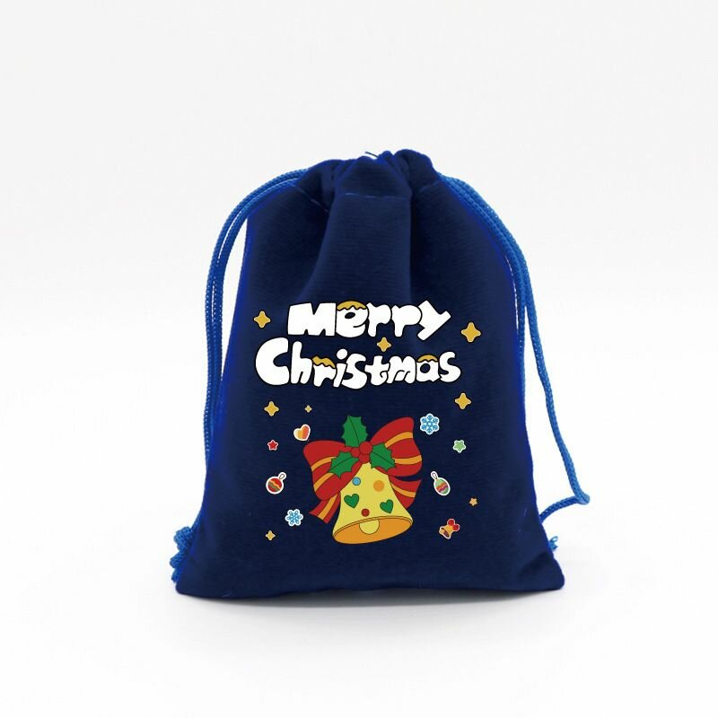 Подарочные мешочки из велюра - сапфировые сумки для яблок и конфет