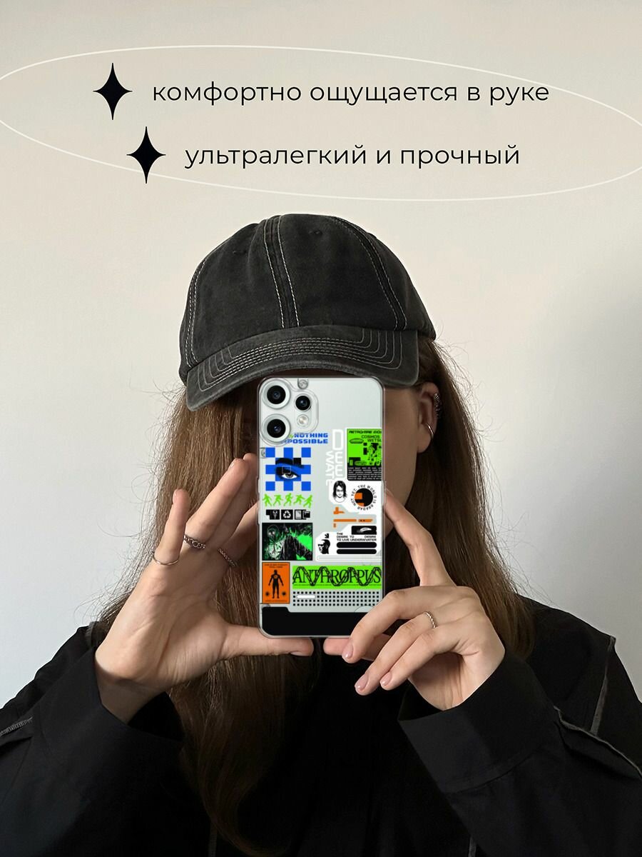Чехол на CMF Phone 2 Pro / CMF Фон 2 Про с принтом "Nothing impossible", прозрачный — фото 1