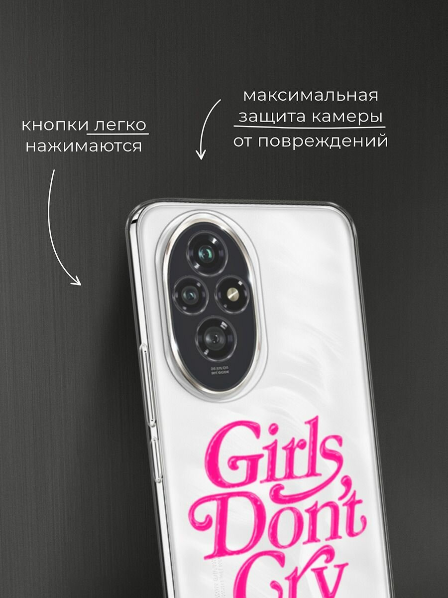 Чехол на Honor 200 / Хонор 200 с принтом "Девочка не плачь" — фото 1