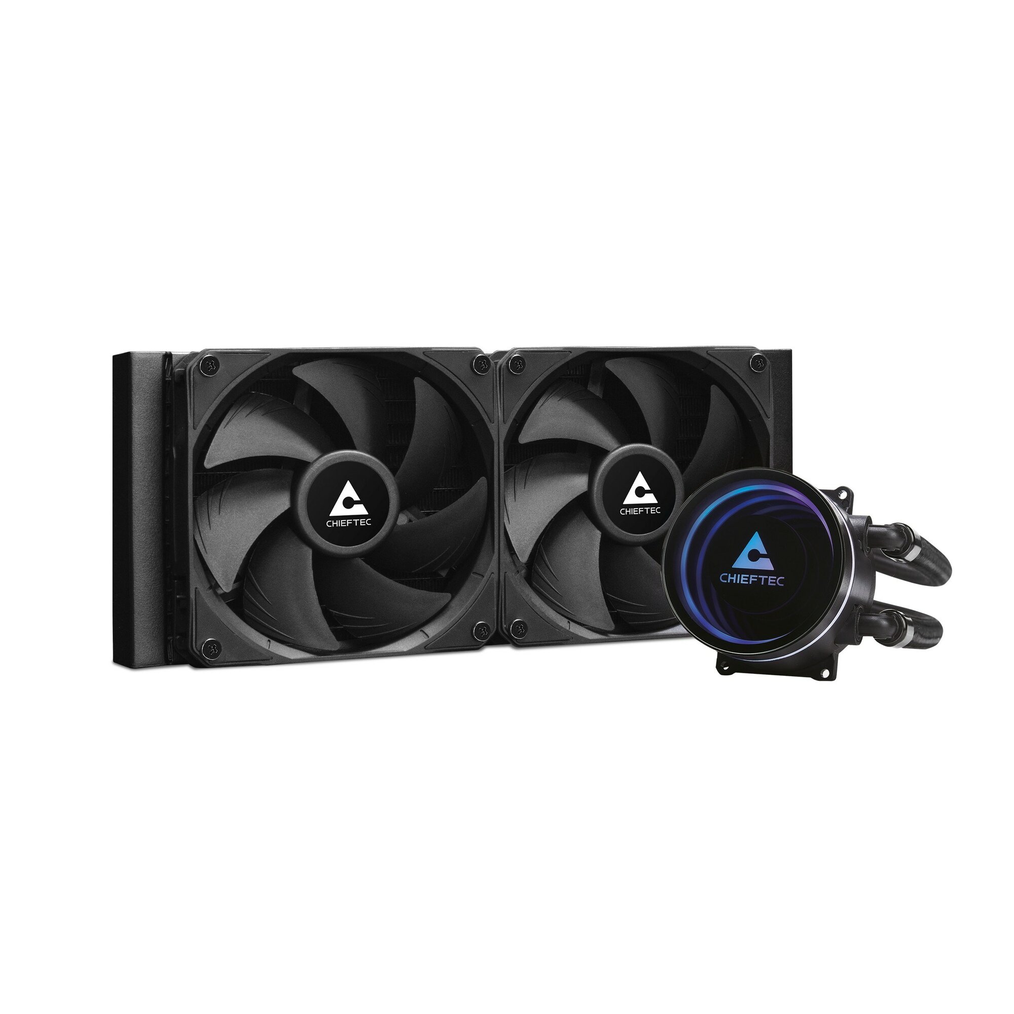Водяная система охлаждения CPU Chieftec ICEBERG 240 Dark CLC-240-BLK (2x120mm PWM)