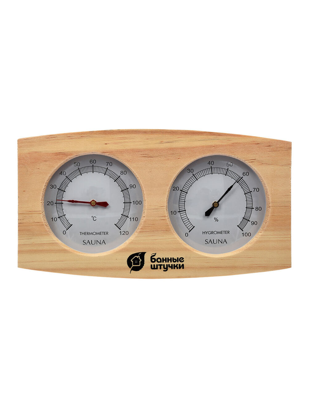 Термометр для бани и сауны с гигрометром (18024)