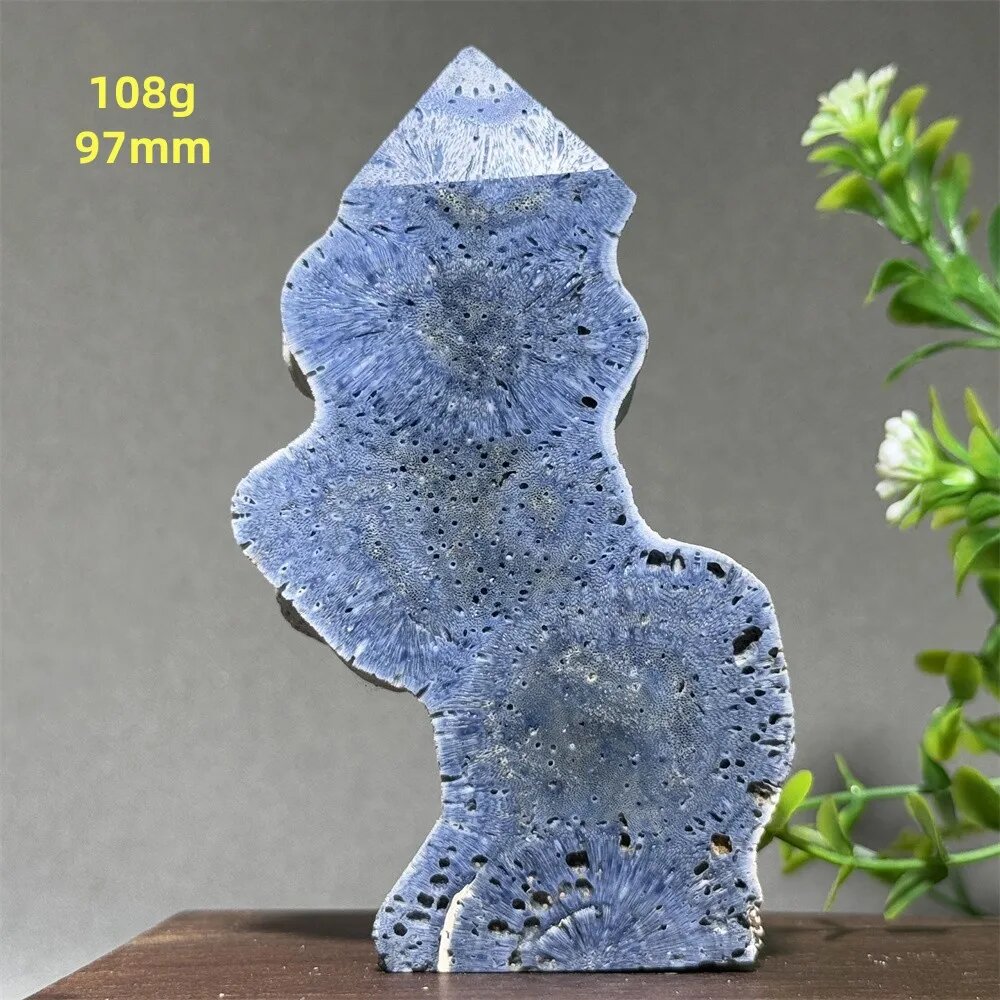 Синий коралловый минерал