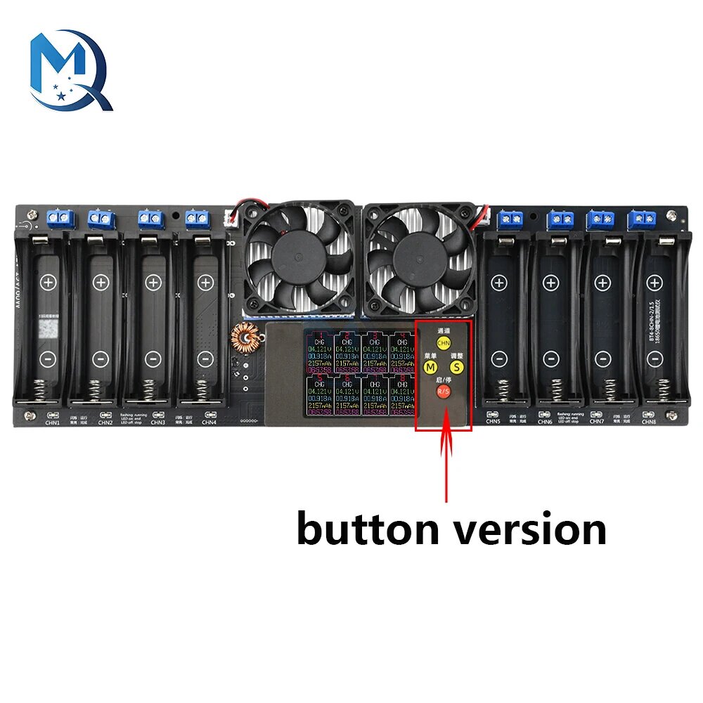 Тестер аккумуляторов Ziqqucu, Button version