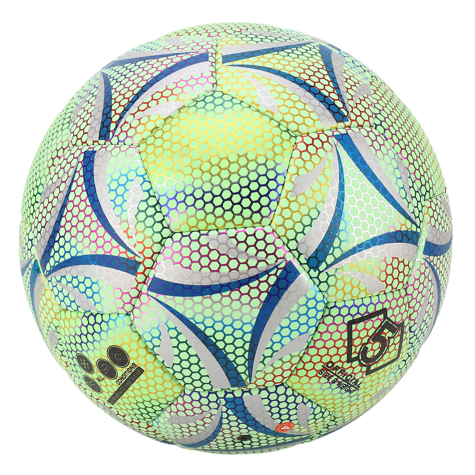 Glowing Soccer Ball Size 5 Wearproof Luminous Balls for Night Games Training Gifts