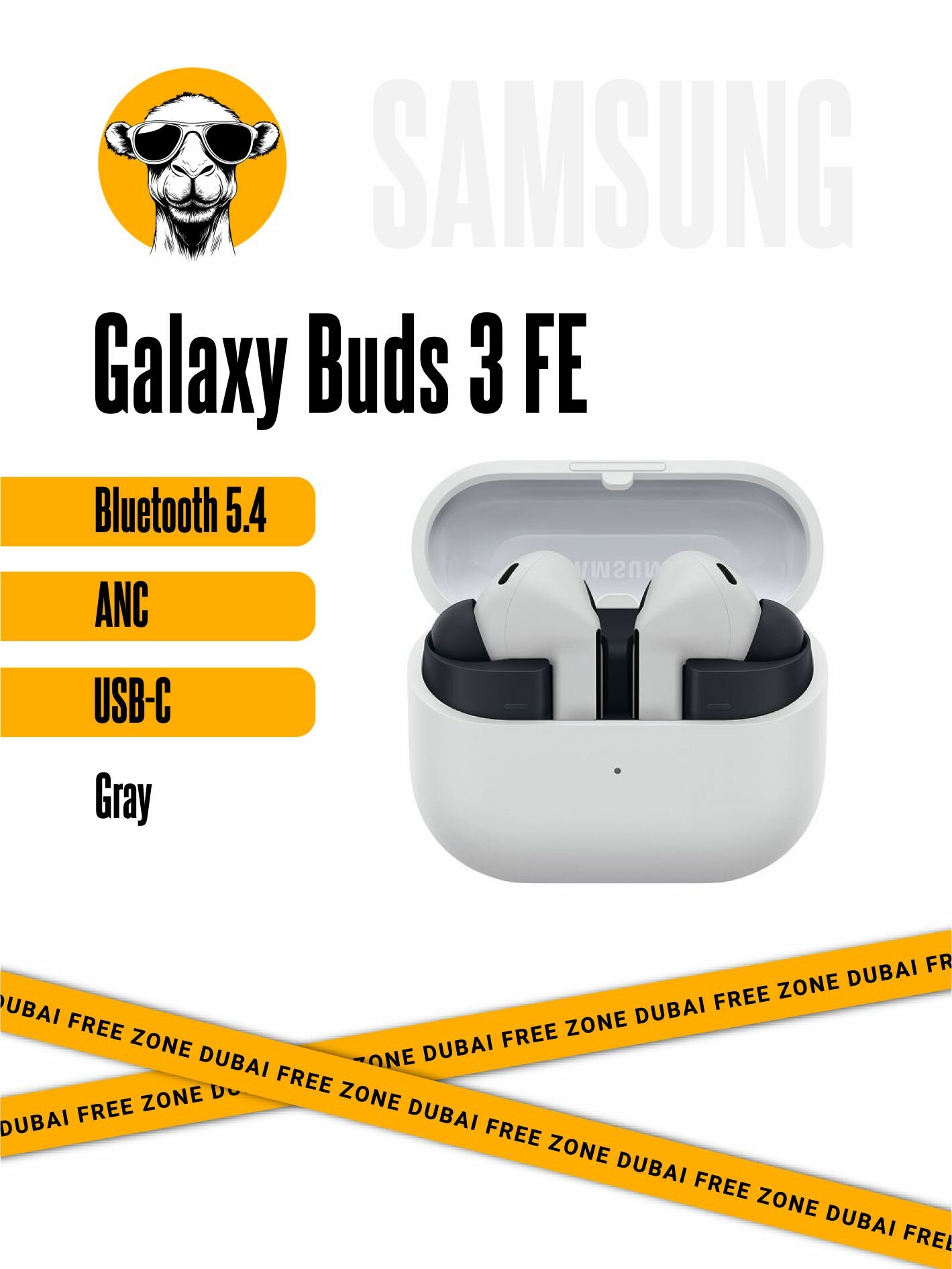 Беспроводные наушники Galaxy Buds 3 FE Gray