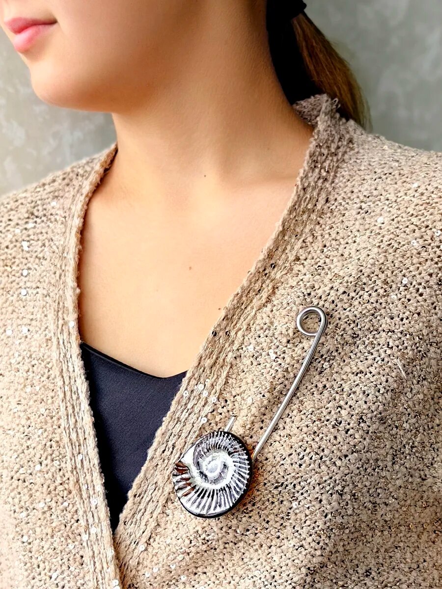 Брошь, муранское стекло