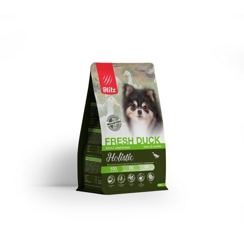 Cухой корм Блиц Монопротеиновый для собак мелких пород со свежей Уткой 500 г
