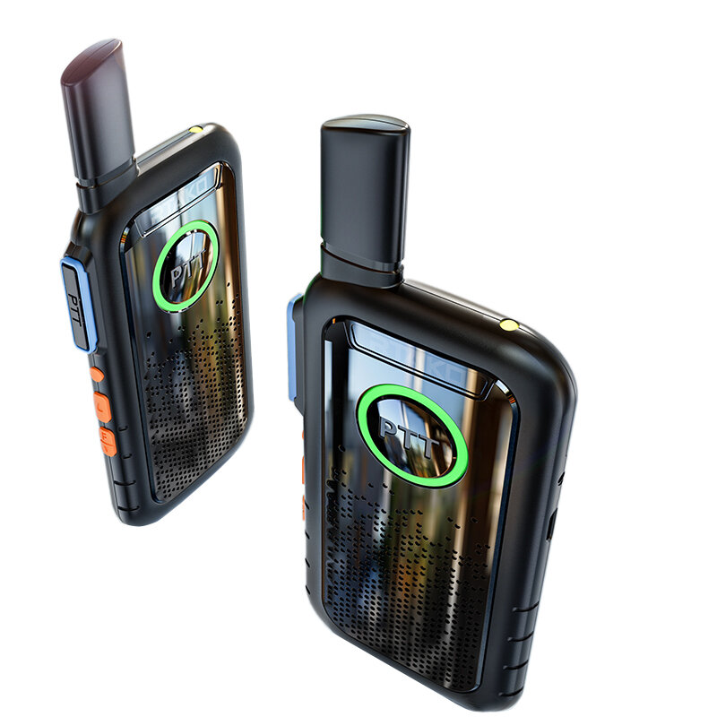 Миниатюрные беспроводные рации RTAKO ручные, ultra thin black, 2 pack, высокая мощность, для наружн.