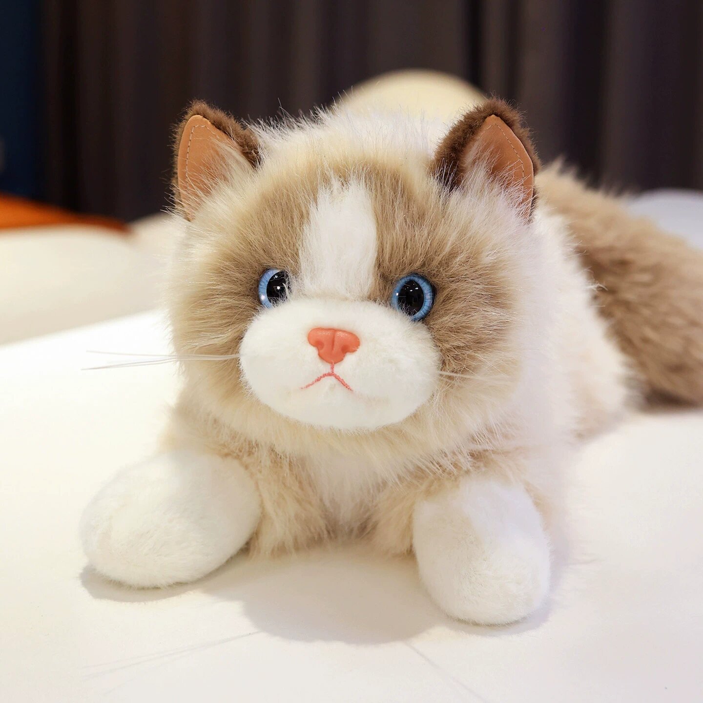 Игрушечная кукла-кошка рэгдолл, мягкая, для объятий, подарок на день рождения для девочек, милая кукла MDM Simulation