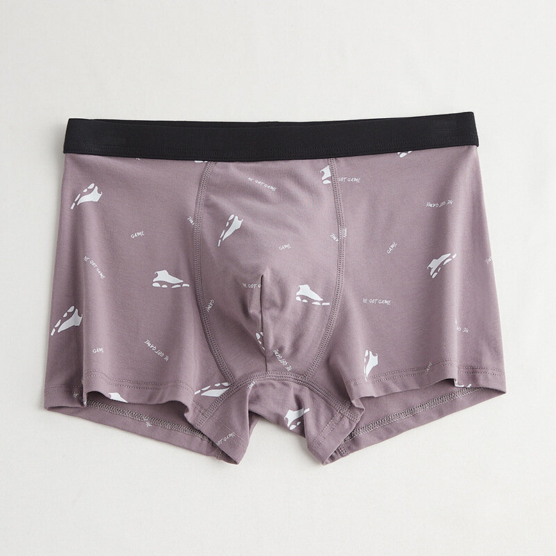 Нижнее белье, мужское, трусы-боксеры, модал, хлопок, XL, кофейно-серые