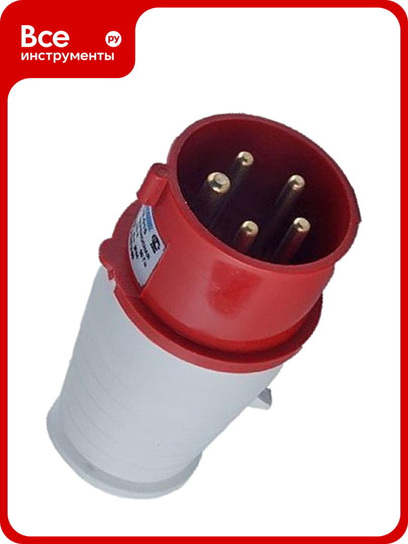 Вилка переносная Texenergo 015 3Р+PE+N 16А 380В IP44 SE015-016Q, Мощность подключаемого оборудования