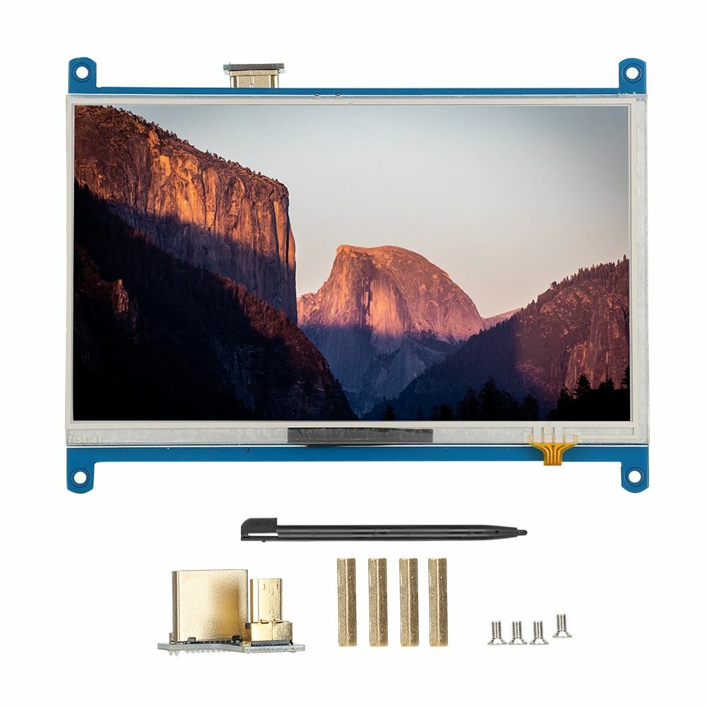 7-дюймовый сенсорный ЖК-дисплей HDMI 1024x600 для RPi 4B
