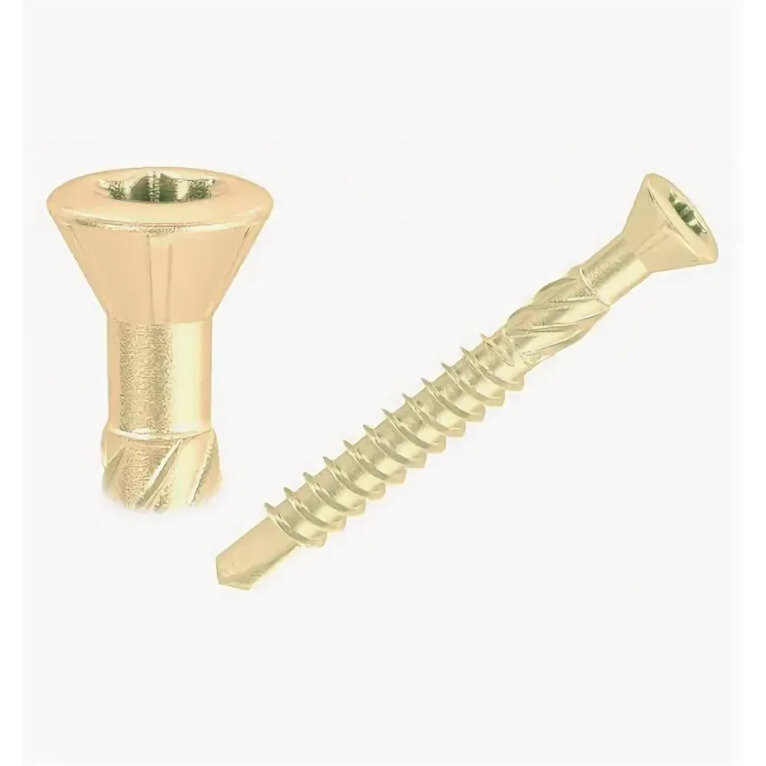 Шуруп саморез для пола (паркета и массивной доски) Rusconnect 3,2х30 мм желтый