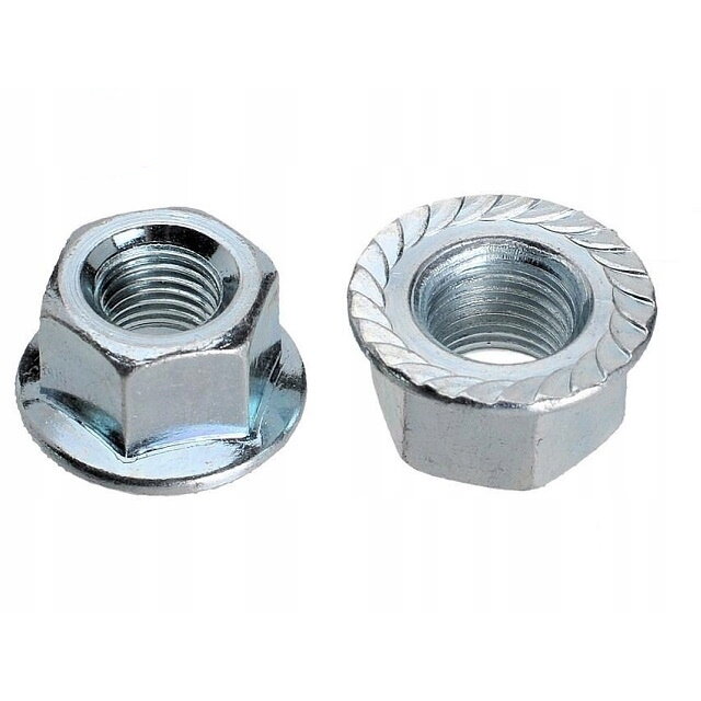 Гайка фланцевая М14 (20шт) оцинкованная DIN 6923