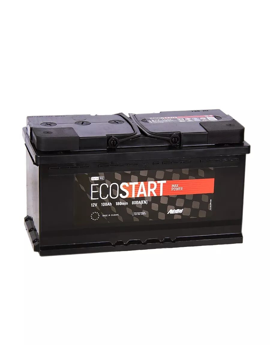 Аккумулятор ECOSTART 100R 12V 100Ач обр. пол.
