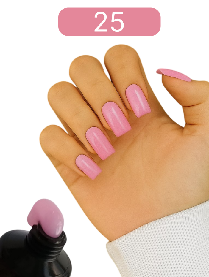 Акригель для наращивания ногтей, 15 мл. № 25 цвет сиренево-розовый