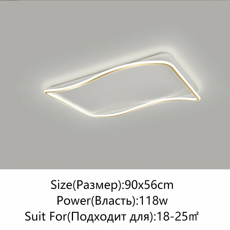 Потолочная люстра KAGU, золотая, LED Gold 90cm, Changeable light