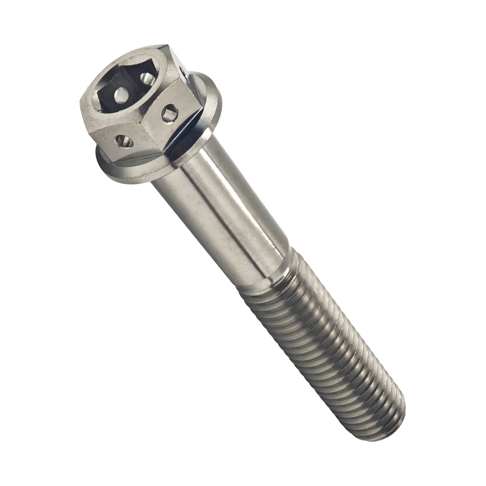 Титановые болты M10 с шестигранной головкой 1.25/1.5 серебристый, 55mm, Thread Pitch 1.25