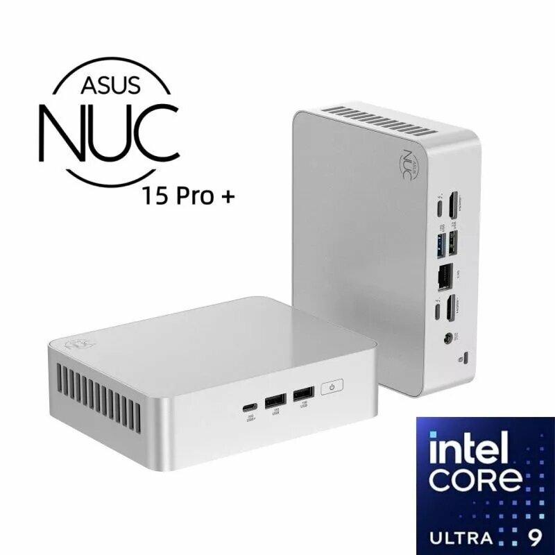 ASUS Мини-ПК (Intel Core Ultra 9 285H, RAM 32 ГБ, SSD 1024 ГБ, Intel Arc Graphics, Windows 11 Pro), белый