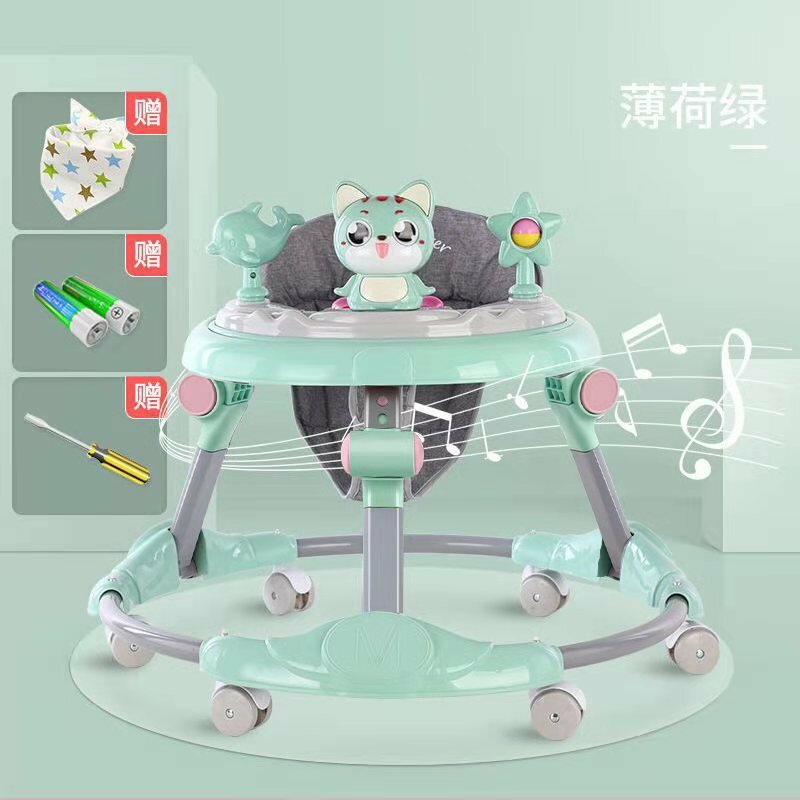 Новый ходунок для детей с 7-ступенчатой регулировкой, многофункциональный ходунок для мальчиков и девочек