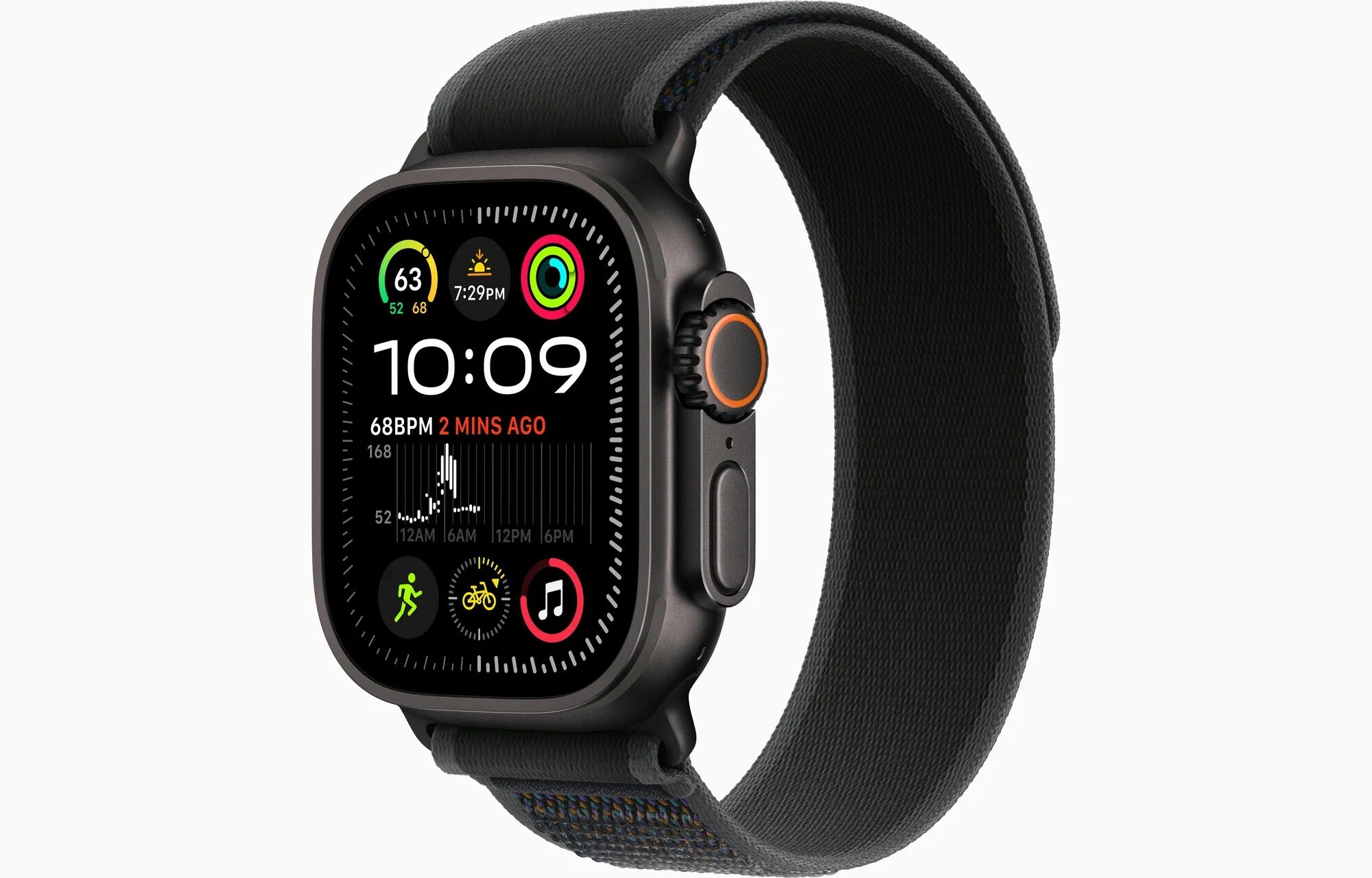 Умные часы Apple Watch Ultra 2 49 мм Black Titanium Case GPS + Cellular, Trail Loop, Black, M/L