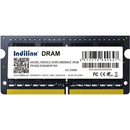 Оперативная память Indilinx 16Gb DDR5-5600 SO-DIMM CL47 (IND-ID5N56SP16X)