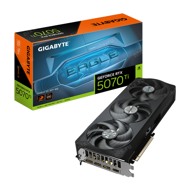 GIGABYTE EAGLE GV-N507TEAGLE OC-16GD (GeForce® RTX 5070 Ti) 16 Гб, GDDR7, 256 бит, PCI Express, 3xDP,1xHDMI