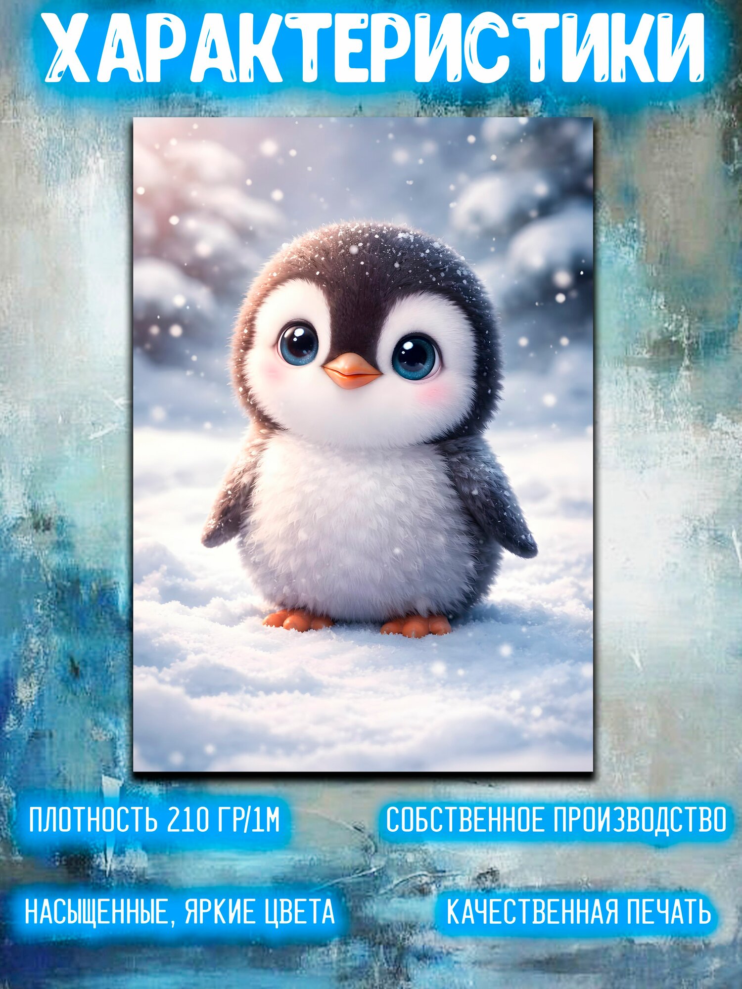 Постер детский А1 Животные — фото 1