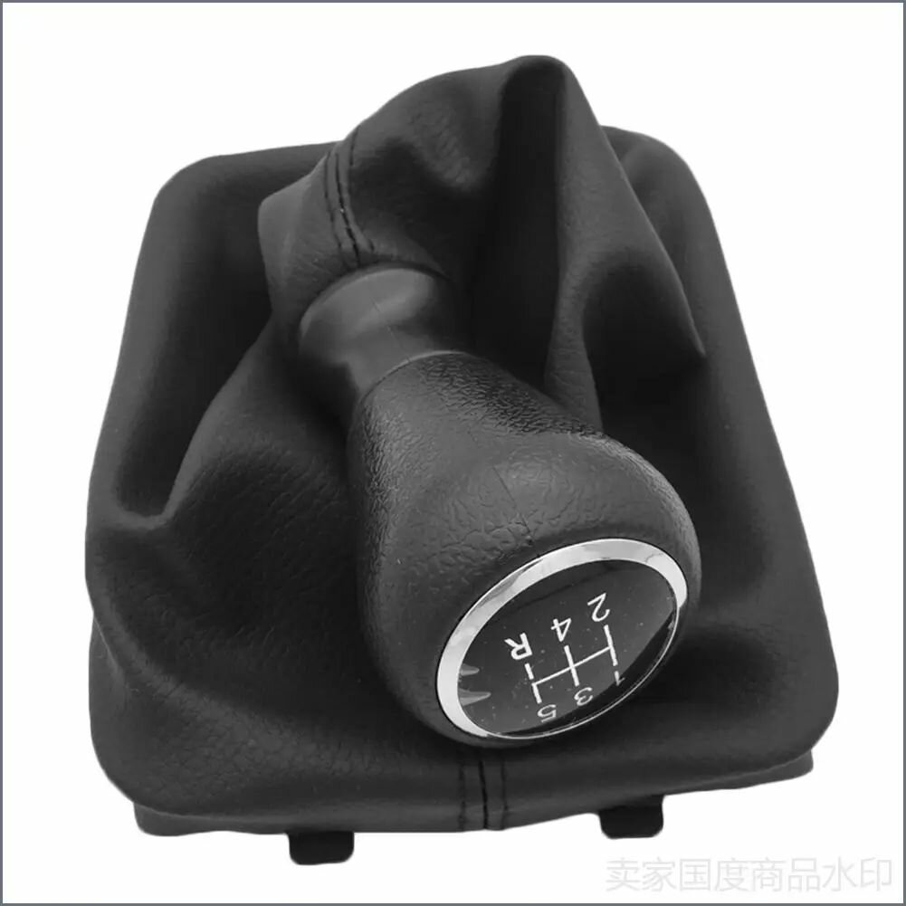 Чехол на рычаг КПП для Peugeot 206, ABS/PU, чёрный, 5 передач