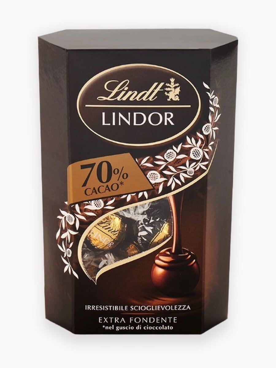 Конфеты LINDT LINDOR темный 70% 200г