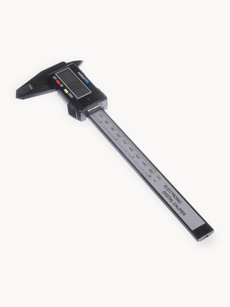 Штангенциркуль электронный пластиковый, 150мм