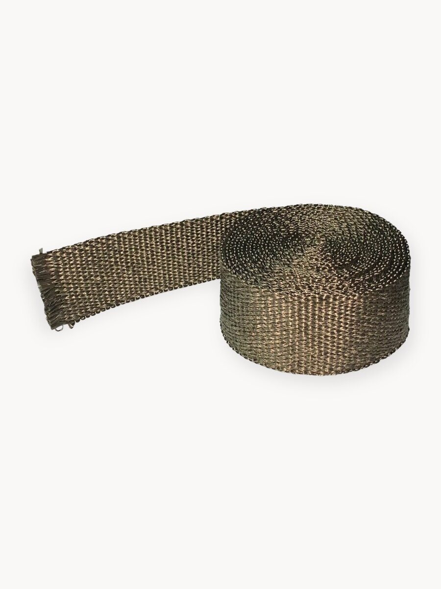 Термолента для глушителя базальтовая (бухта 5м) 50мм*1,5мм