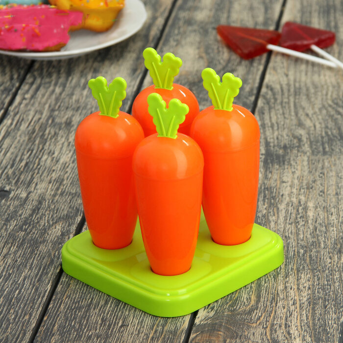 Форма для мороженого - Морковки