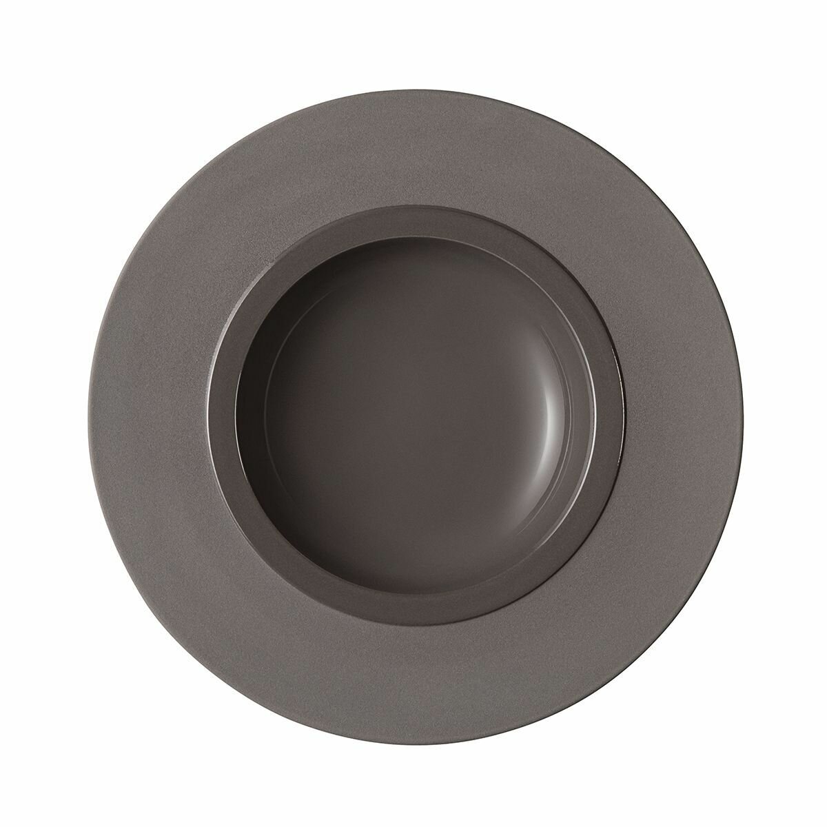 Тарелка для пасты DEGRENNE Bahia Basalte, 26 см, керамическая, коричневая (230941)