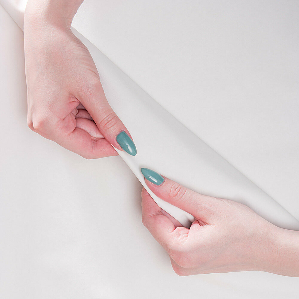 Кожа искусственная молочный без рисунка (1997)