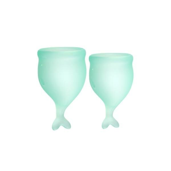 Менструальная чаша SATISFYER FEEL SECURE, 2 ШТ В наборе, силикон, зеленый