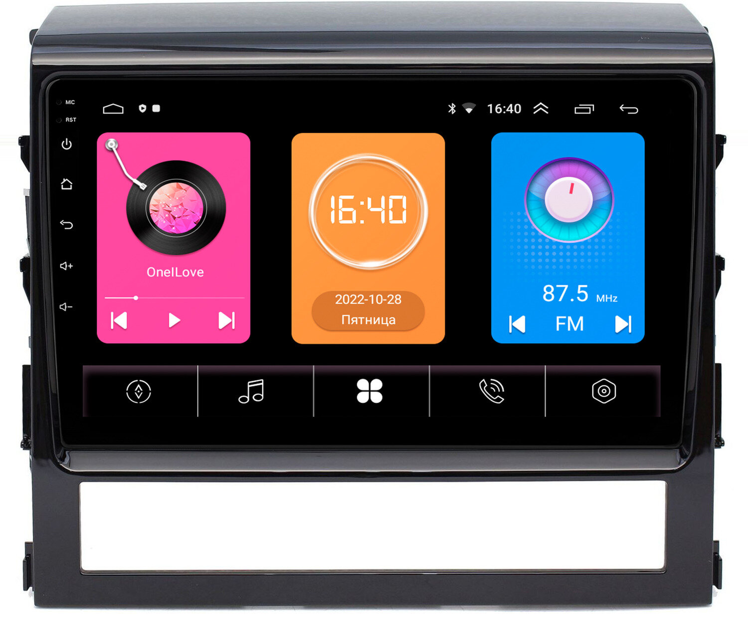 Штатная магнитола Toyota Land Cruiser 200 2015-2021 (авто без надписи JBL Synthesis) OEM RK9-9047 Android 10 (CarPlay, AHD, 1/32)