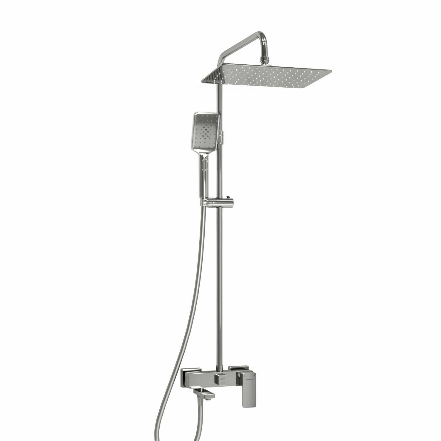 Душевой комплект со смесителем, хром, WasserKRAFT A177.069.126.087. CH