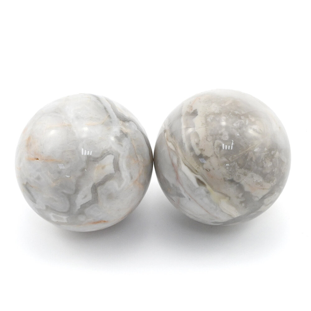 Шар из агата серого, диаметр 58мм .