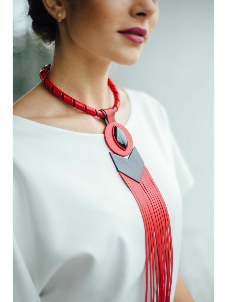 Колье, агат