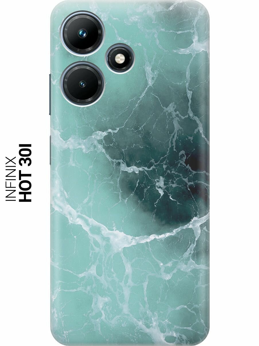 Силиконовый чехол на Infinix Hot 30i, Инфиникс Хот 30и с принтом "Лазурный океан"