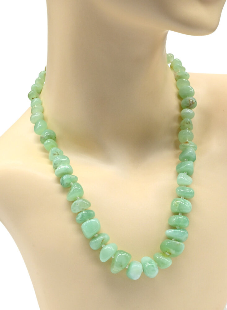 Бусы, хризопраз