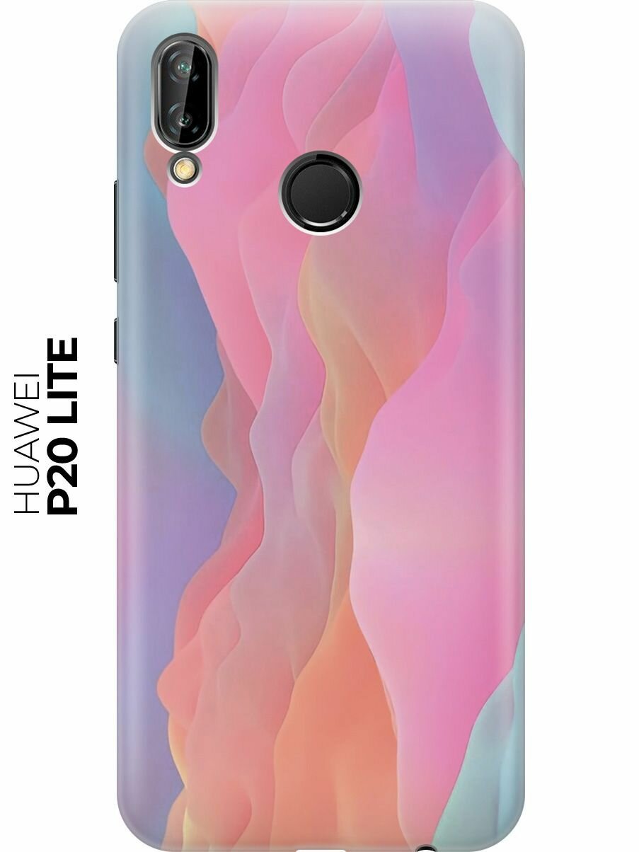 Силиконовый чехол Розовая дымка на Huawei P20 Lite / Хуавей П20 Лайт